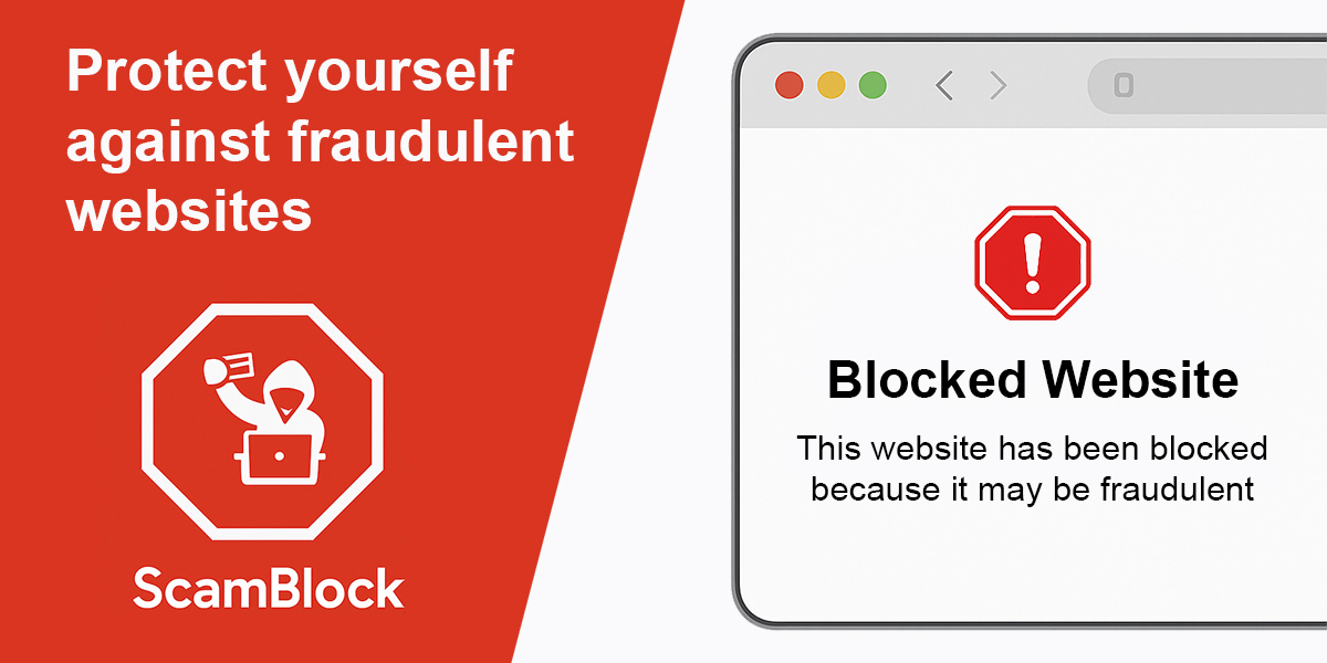 ScamBlock – Anti-scam extension for Chrome, Firefox, Edge, and Safari